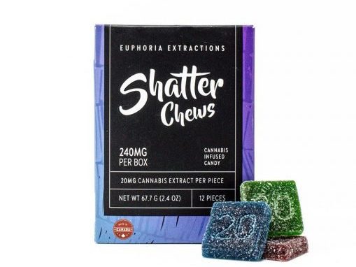 Euphoria Extractions – Indica Shatter Chews – 240MG – Canna Sweets Mail ...