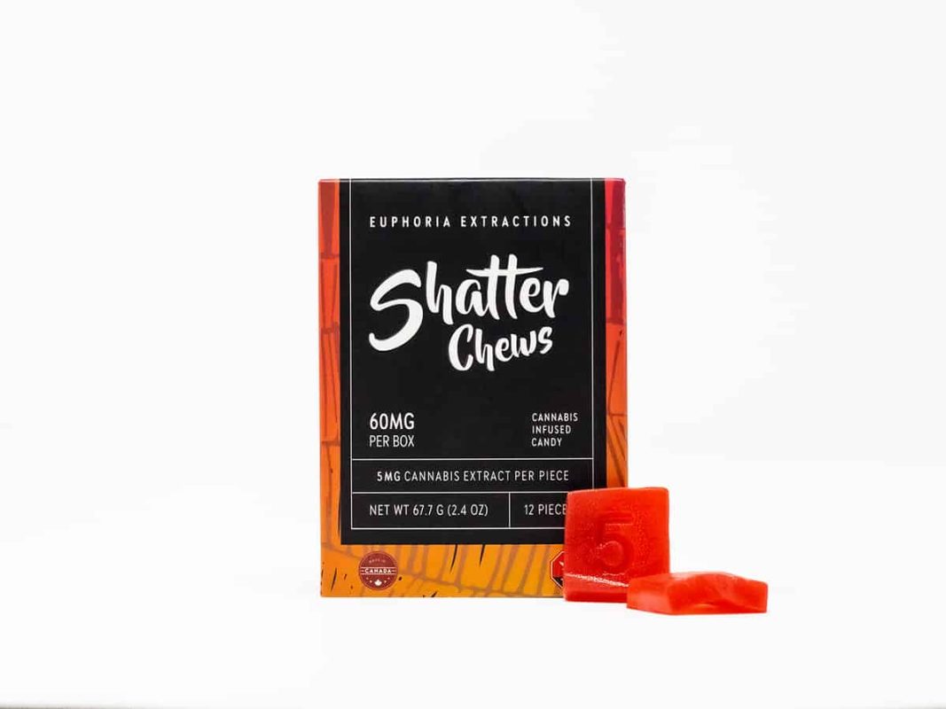 Euphoria Extractions – Indica Shatter Chews – 50MG – Canna Sweets Mail ...
