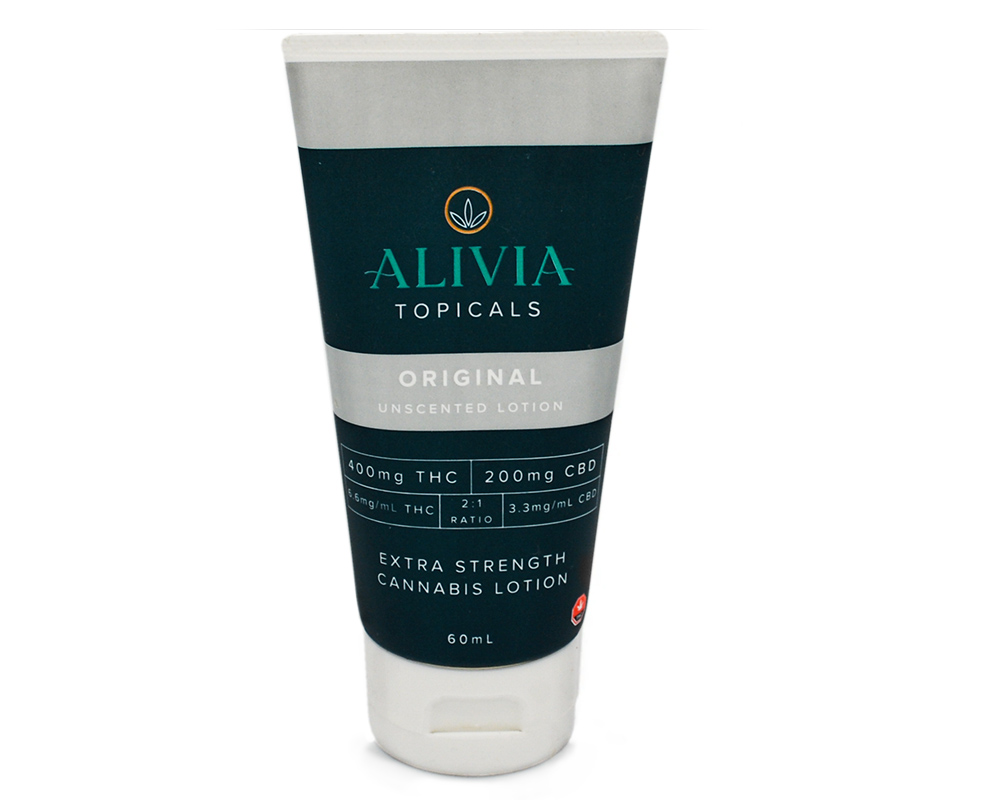 ALIVIA – Soothing Lotion – Unscented – 400MG THC & 200MG CBD – Canna ...