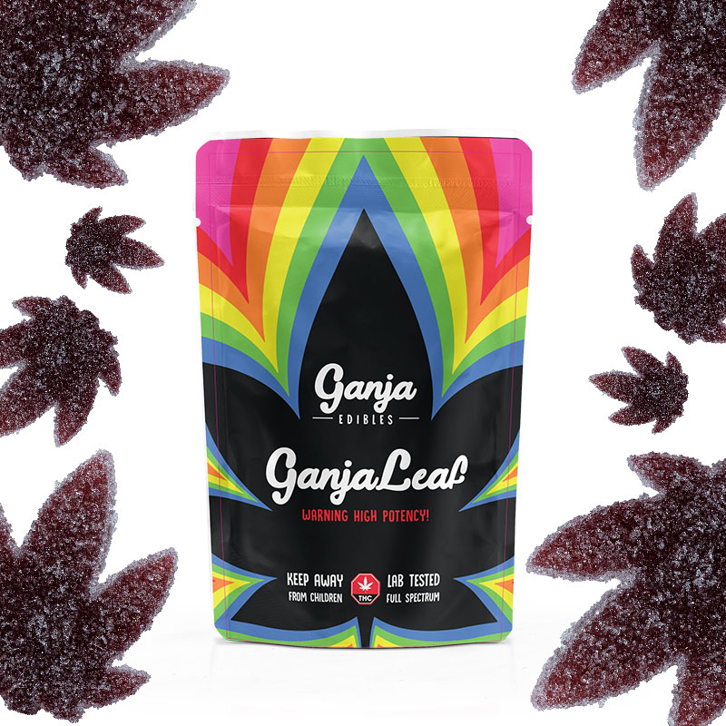 Ganja Edibles – SOUR Black Cherry Leaf – 1000MG – Canna Sweets Mail ...