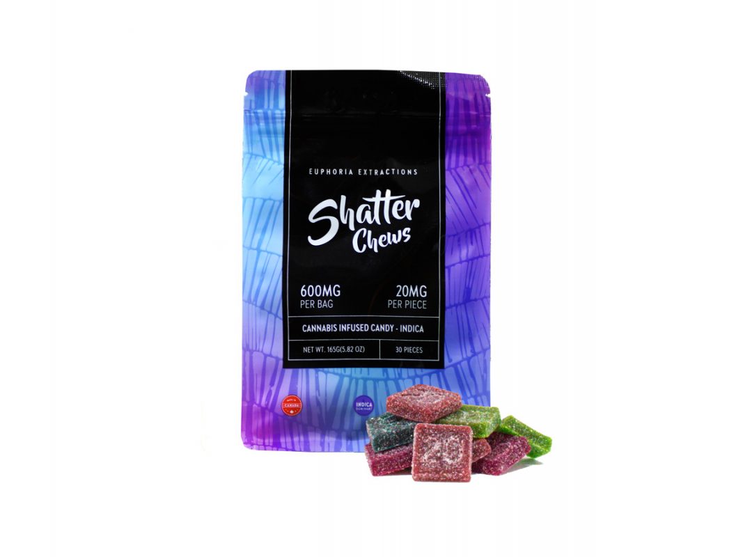 Euphoria Extractions – Indica Shatter Chews – 600MG – Canna Sweets Mail ...