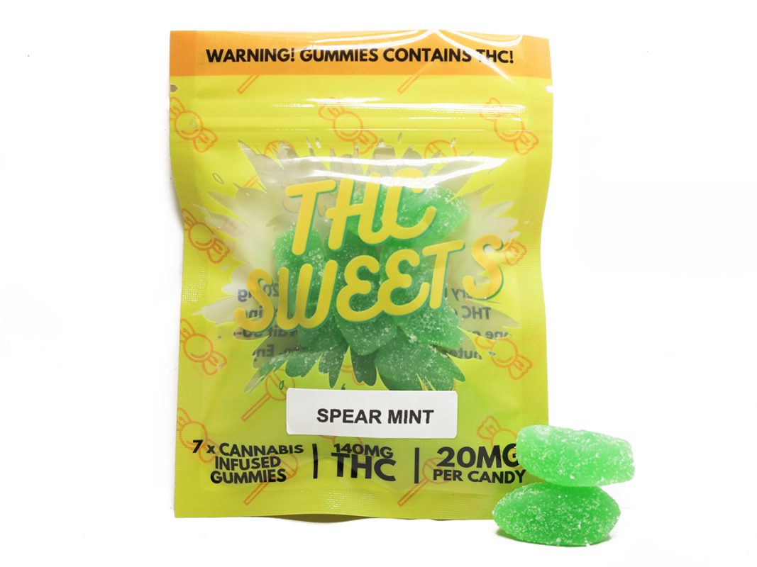 THC Sweets – Spearmint Leaves 140MG – Canna Sweets Mail Order Marijuana