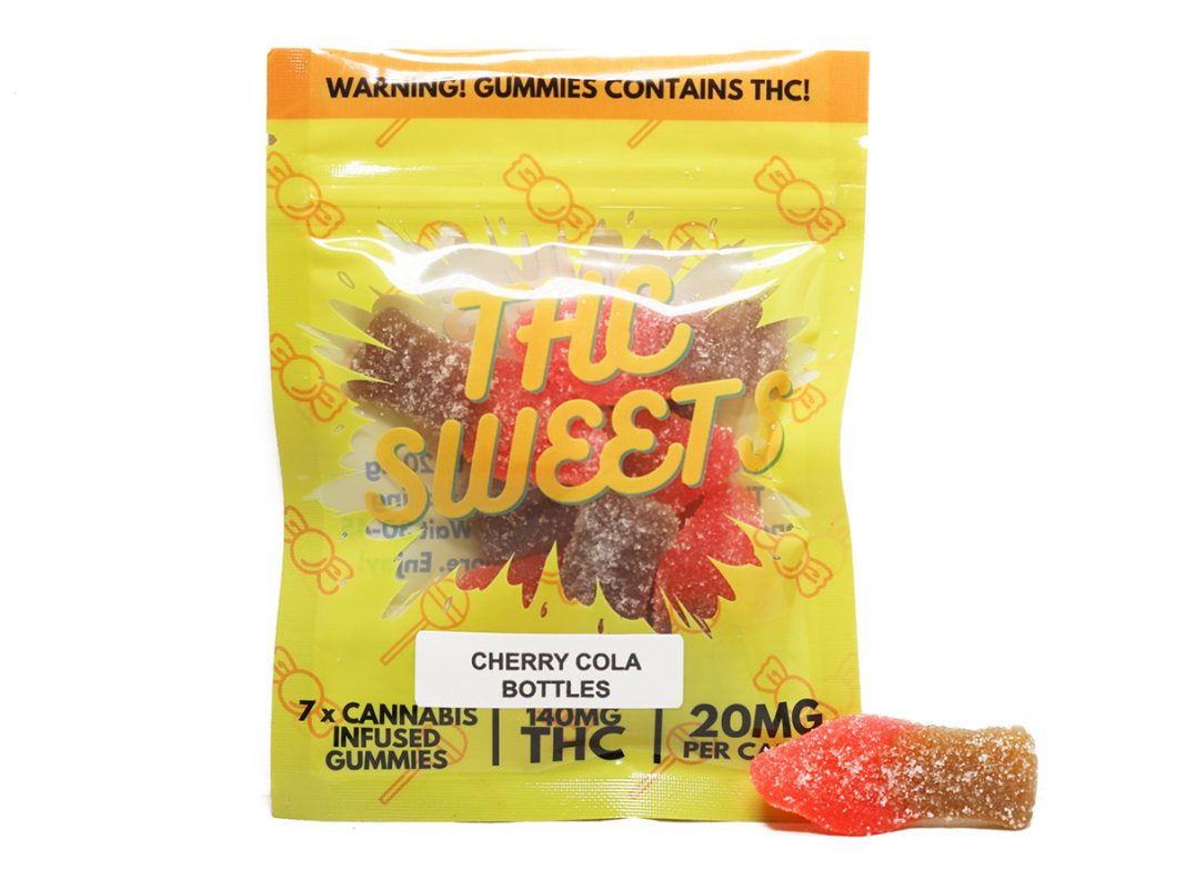 THC Sweets – Cherry Cola Gummies 140MG – Canna Sweets Mail Order Marijuana