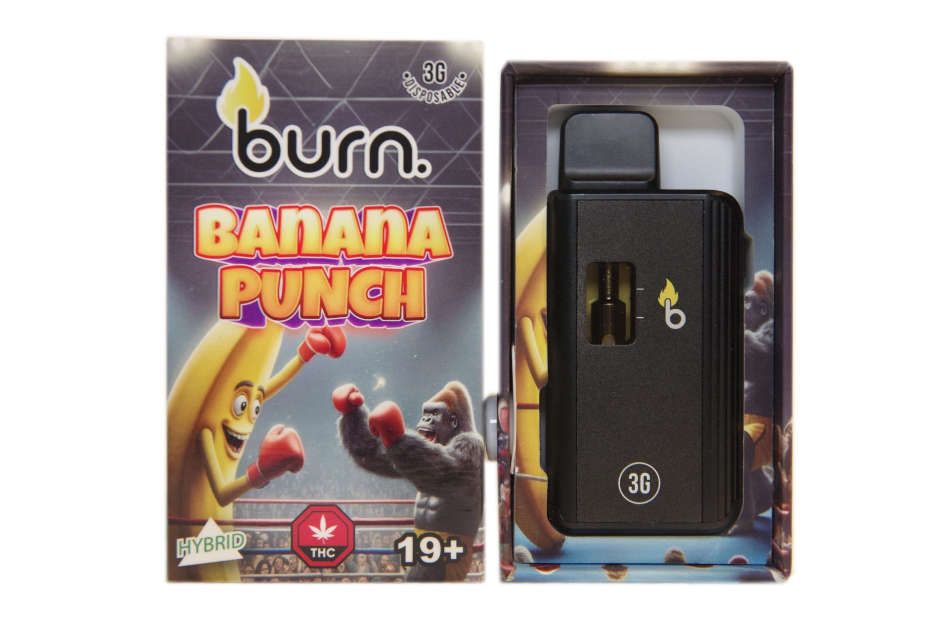 Burn Disposable Vapes – Banana Punch 3ML – Canna Sweets Mail Order ...