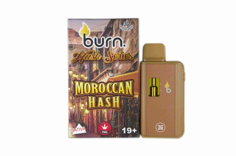 Burn Disposable Vapes – Moroccan Hash 3ML – Canna Sweets Mail Order ...