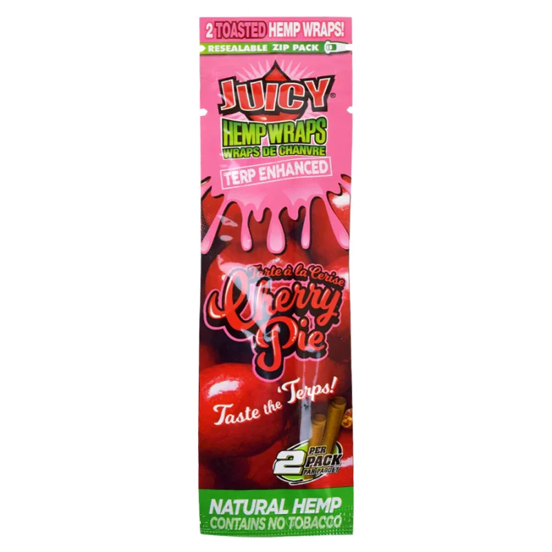 Juicy Hemp Wraps Terp Enhanced Cherry Pie – Canna Sweets Mail Order ...