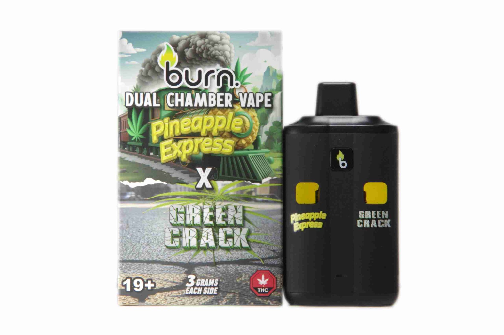 Burn Dual Chamber Disposable Vape – Pineapple Express x Green Crack 6G ...
